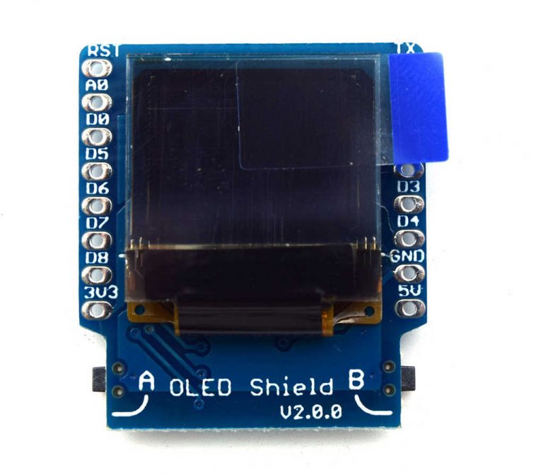 Wemos Lolin OLED Shield 64x48 - ShopOfThings