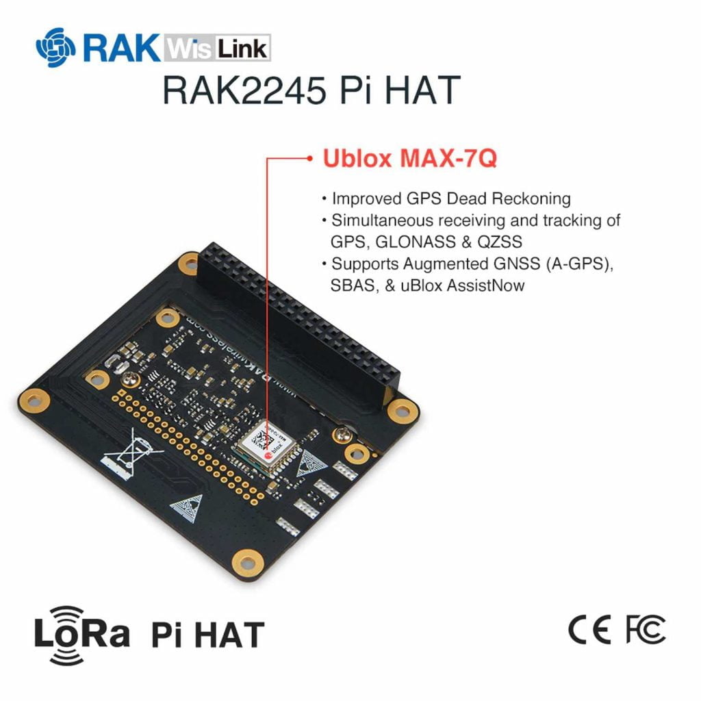 RAK2245 Raspberry Pi Hat 868Mhz Concentrator WisLink-LoRaWan 8Channel Gateway TTN Compatible ...