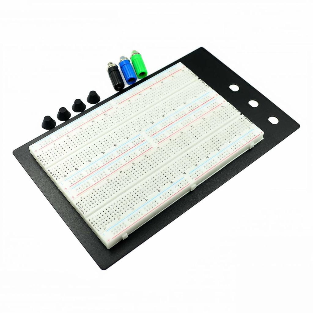 MB-102 Double Standard Breadboard mit Grundplatte und Stromkontakten ...